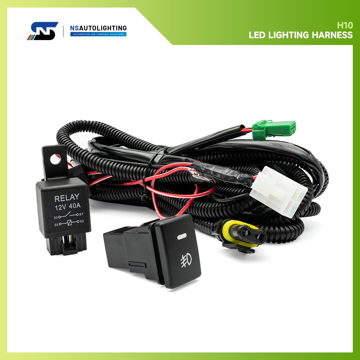 H10 H12 Fog Light Wiring Harness Kit For Toyota Tundra, Toyota Tacoma ...