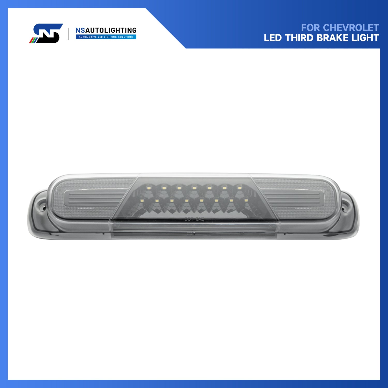Clear Lens Double C-Shaped LED Third Brake Light For 1999-2007 Chevrol ...