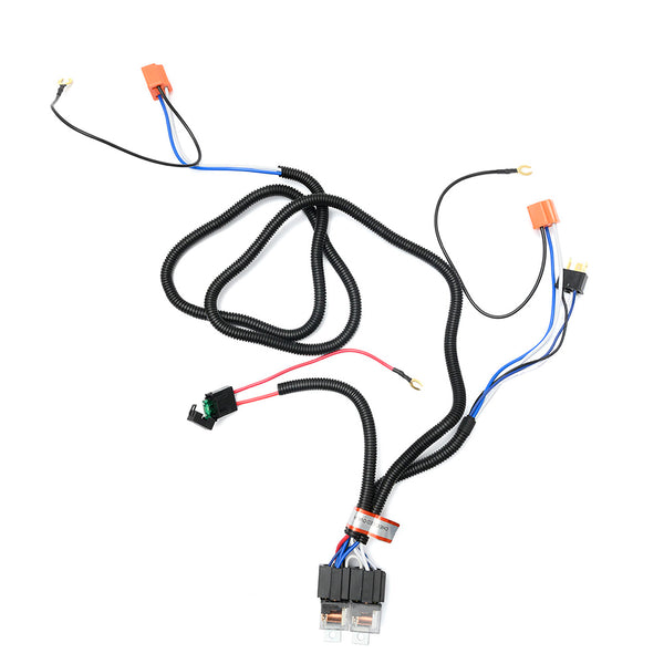 H4 H6054 Headlight Relay Harness Kit for 5x7 7x6 7" Sealed Beam LED He ...