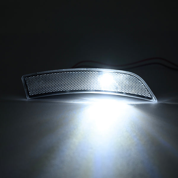 JDM Style Clear Lens White LED Front Bumper Side Marker Lights For 202 ...