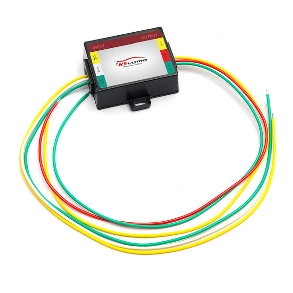 2-to-3-wire Splice-in Trailer Tail Light Converter for RV Flat Towing ...