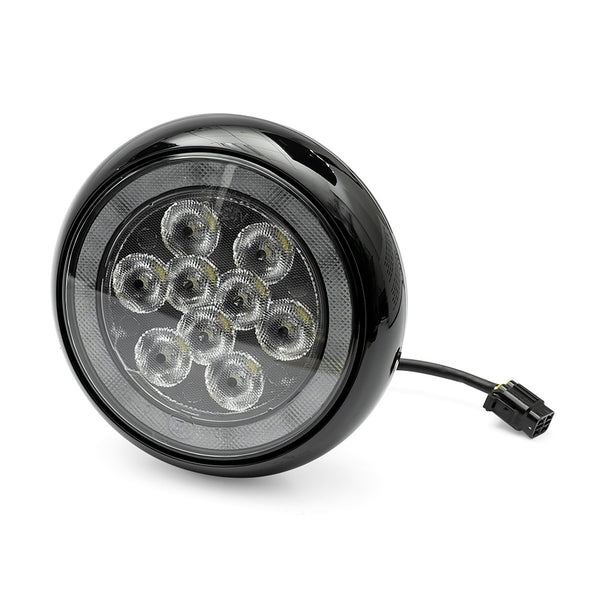 Black Finish LED Halo Rally Driving Lights For 2007-2015 Mini Cooper ...