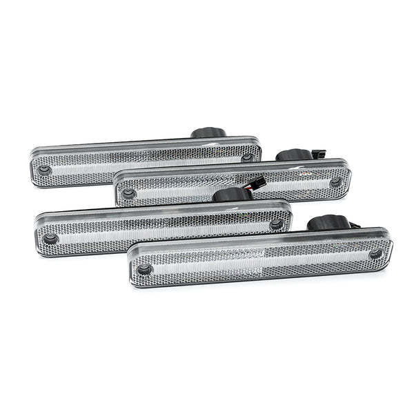 Clear Lens LED Front&Rear Side Marker Lights For 1973-1979 Ford F-Seri ...