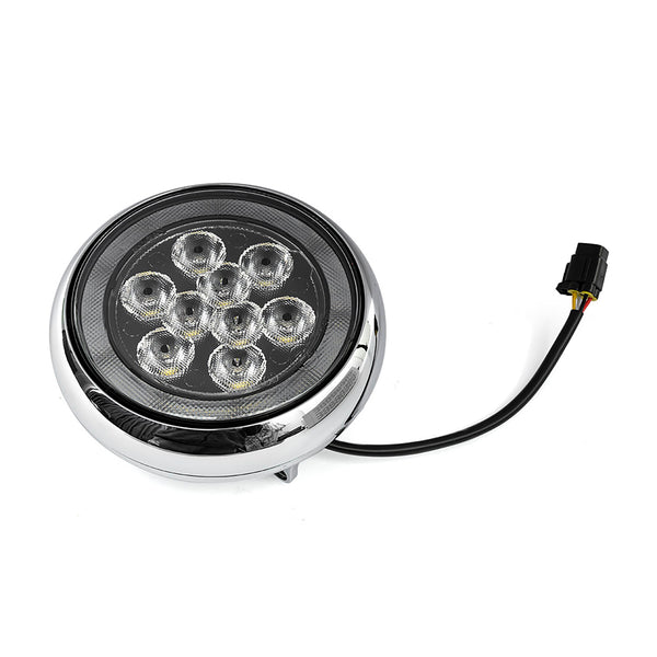 Chromed Finish LED Halo Rally Driving Lights For 2017-2022 Mini Countr ...